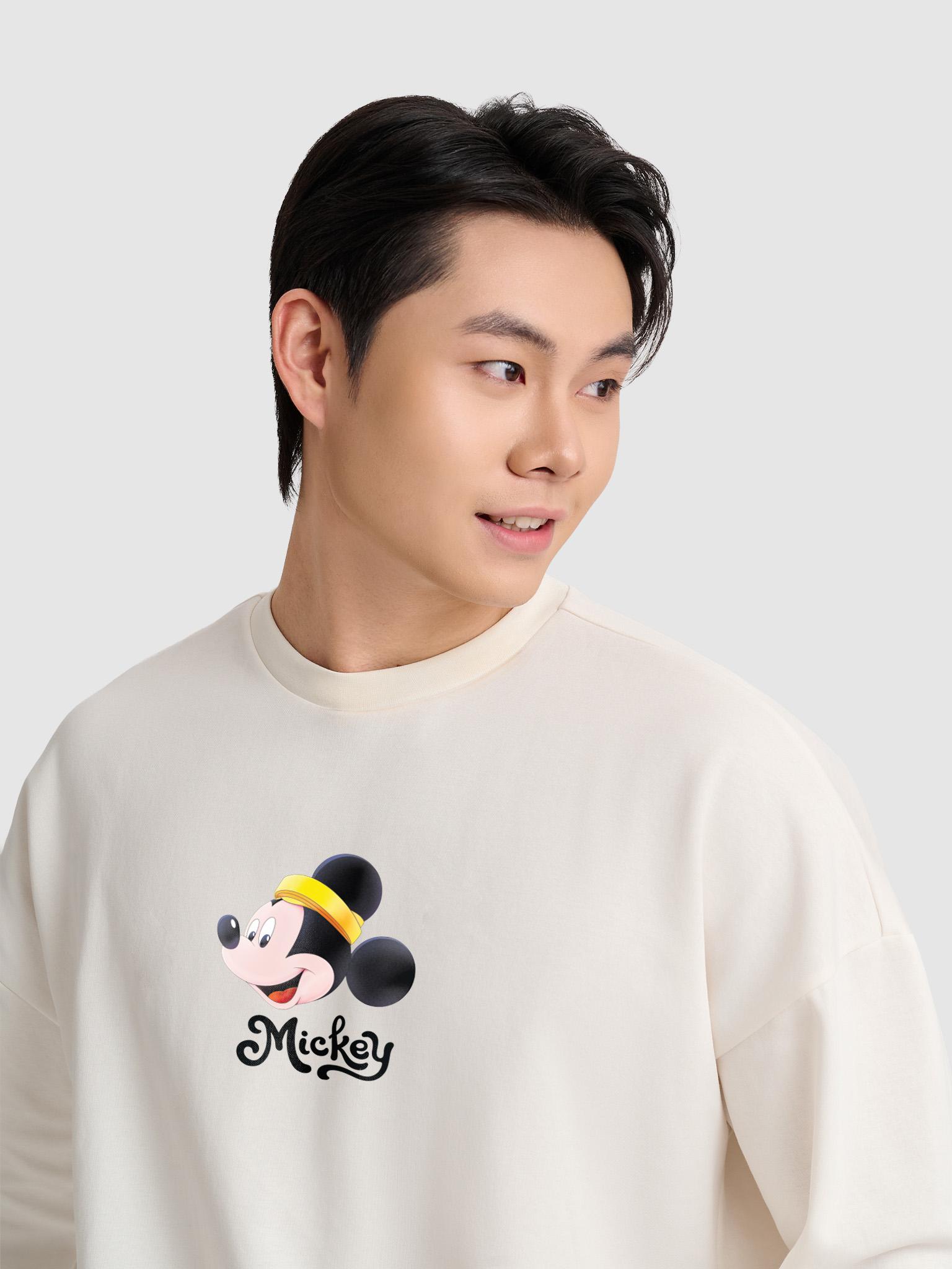 Áo Dài Tay Relax Mickey Tết Thoáng Khí, Thời Thượng, Cá Tính - Coolmate