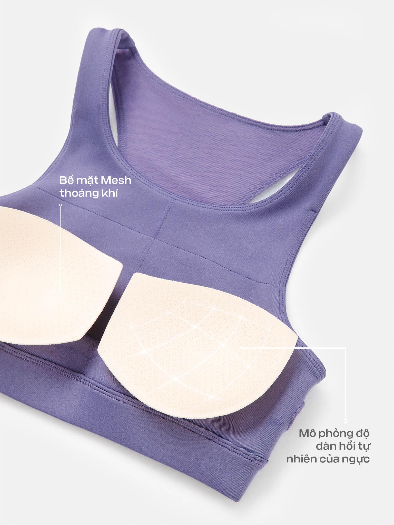 Bra Thể Thao Phối Lưới - Thoáng Khí, Hỗ Trợ Vừa - Coolmate
