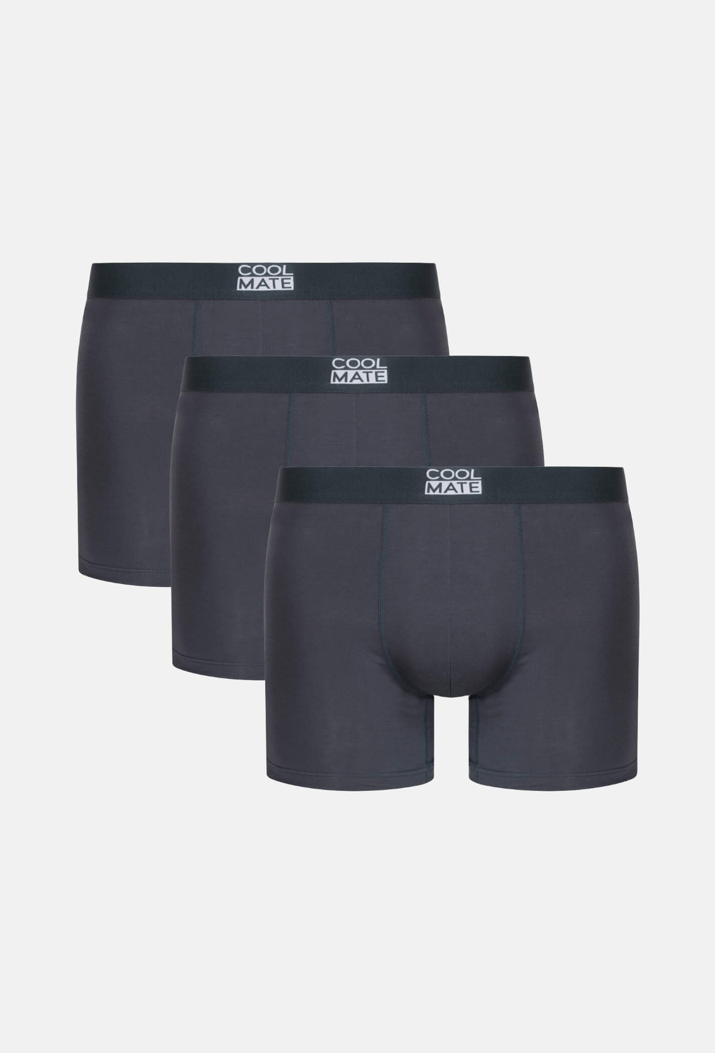 Combo 03 Quần Lót Nam Boxer Brief Vải Bamboo Kháng Khuẩn - Coolmate