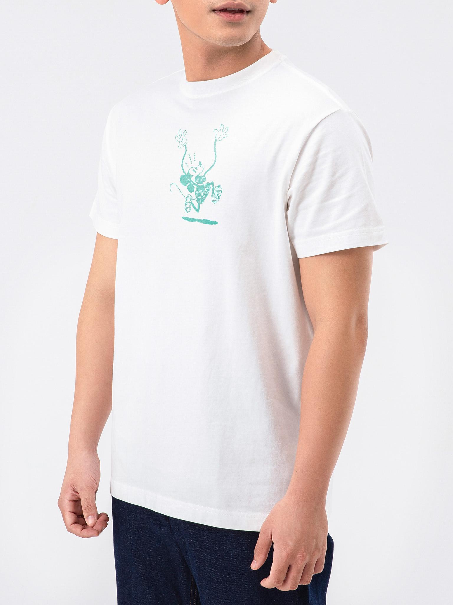 Áo thun Relaxed Fit Disney Mickey Ahhhh Đứng Form, Mềm Mại - Coolmate