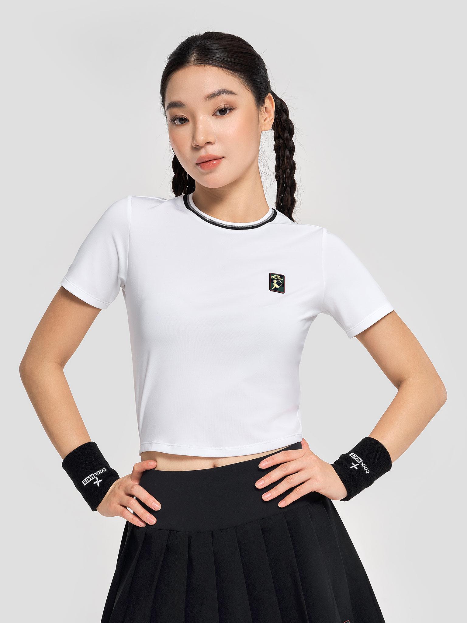 Áo Crop Top Nữ Pickleball Dink Shot Co Giãn, Năng Động Mọi Cú Đánh ...
