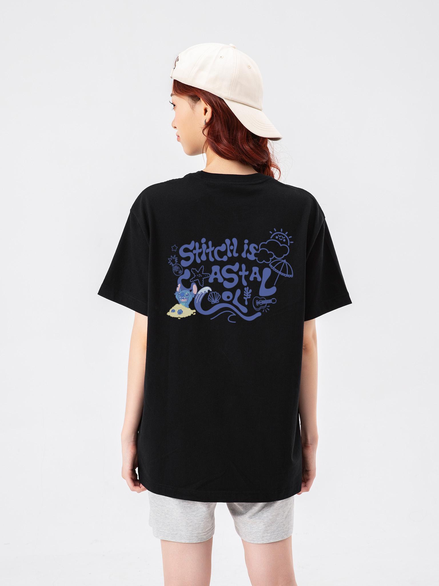 Áo thun Relaxed Fit Regular Disney Stitch Is Coastal Cool - Coolmate