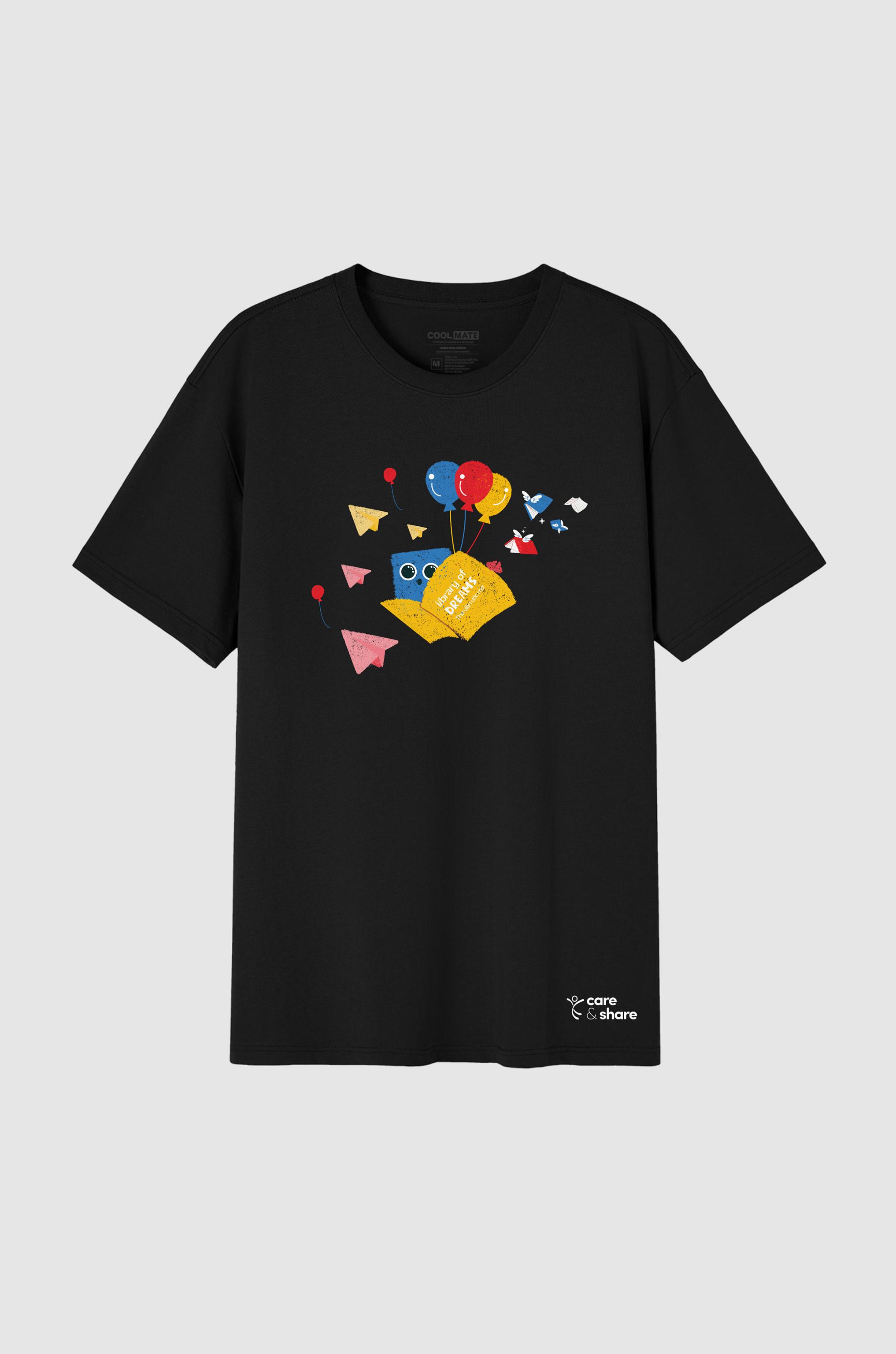 Áo thun C&S x TVUM Dream đọc sách Cotton 220gsm Thoáng Khí, Năng Động ...