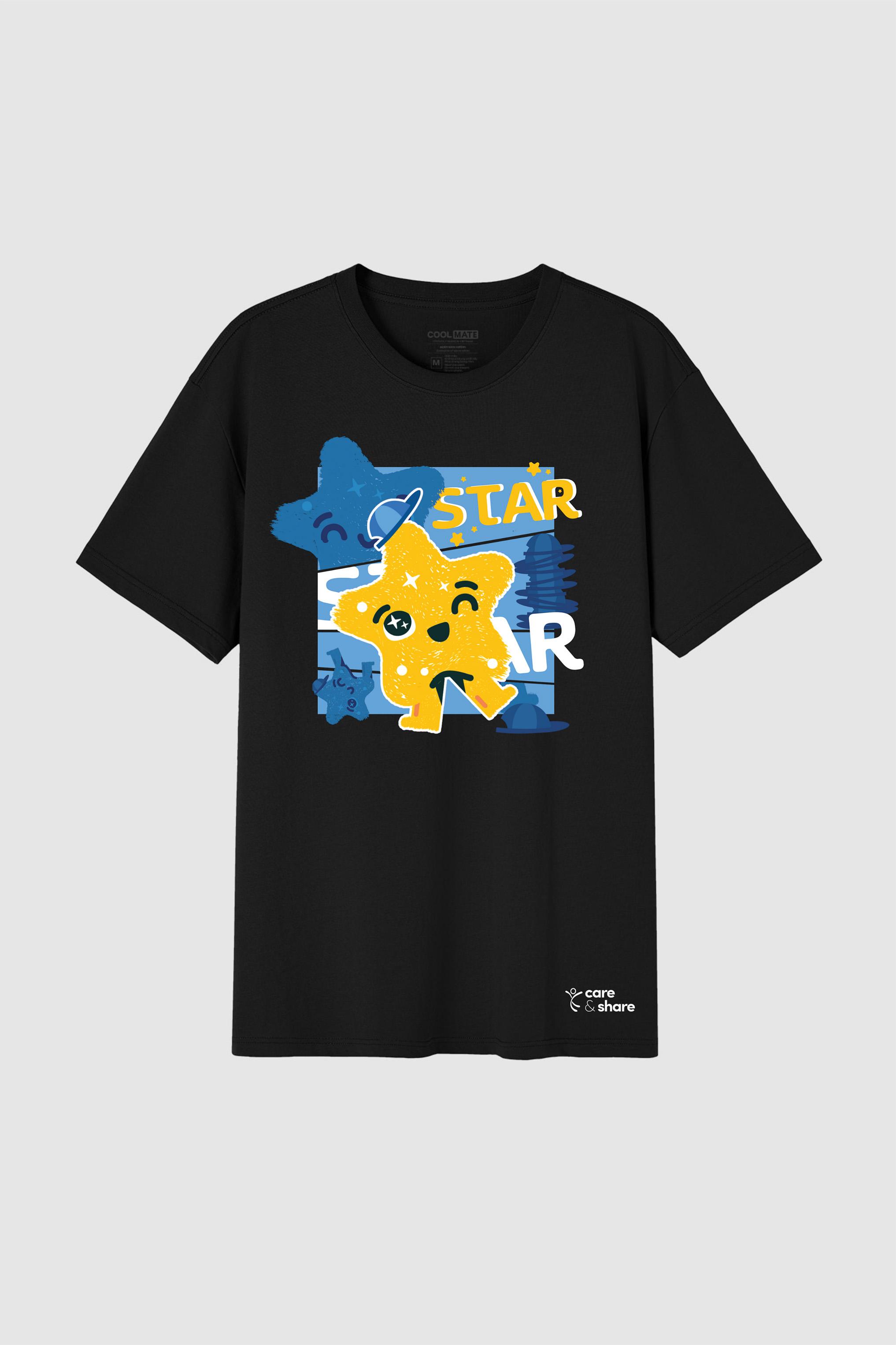 Áo thun C&S x TVUM Star vàng Cotton 220gsm Dày Dặn, Thoáng Mát - Coolmate