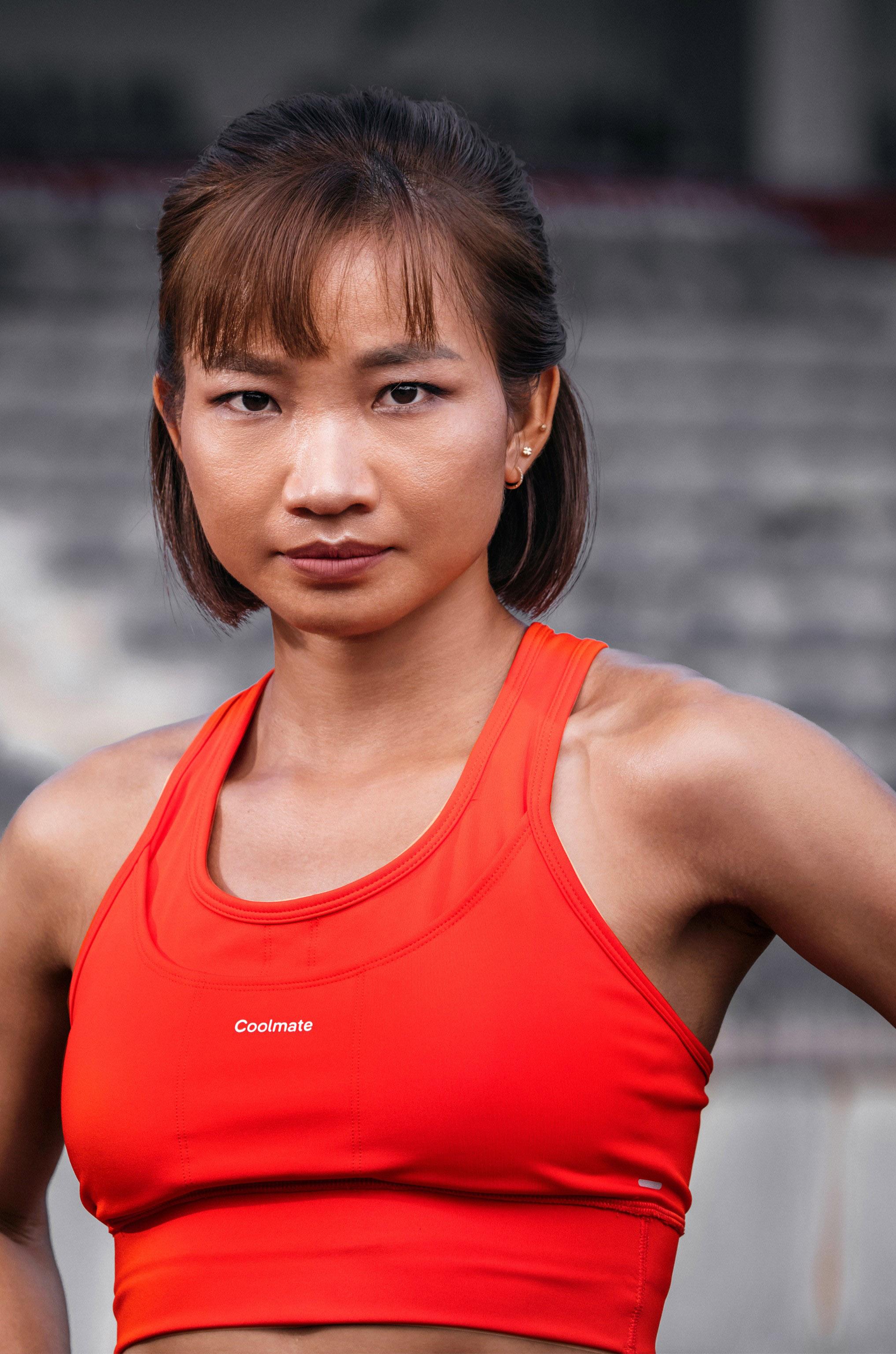 "NTOXCOOLMATE" Áo Bra chạy bộ Medium Support - Coolmate