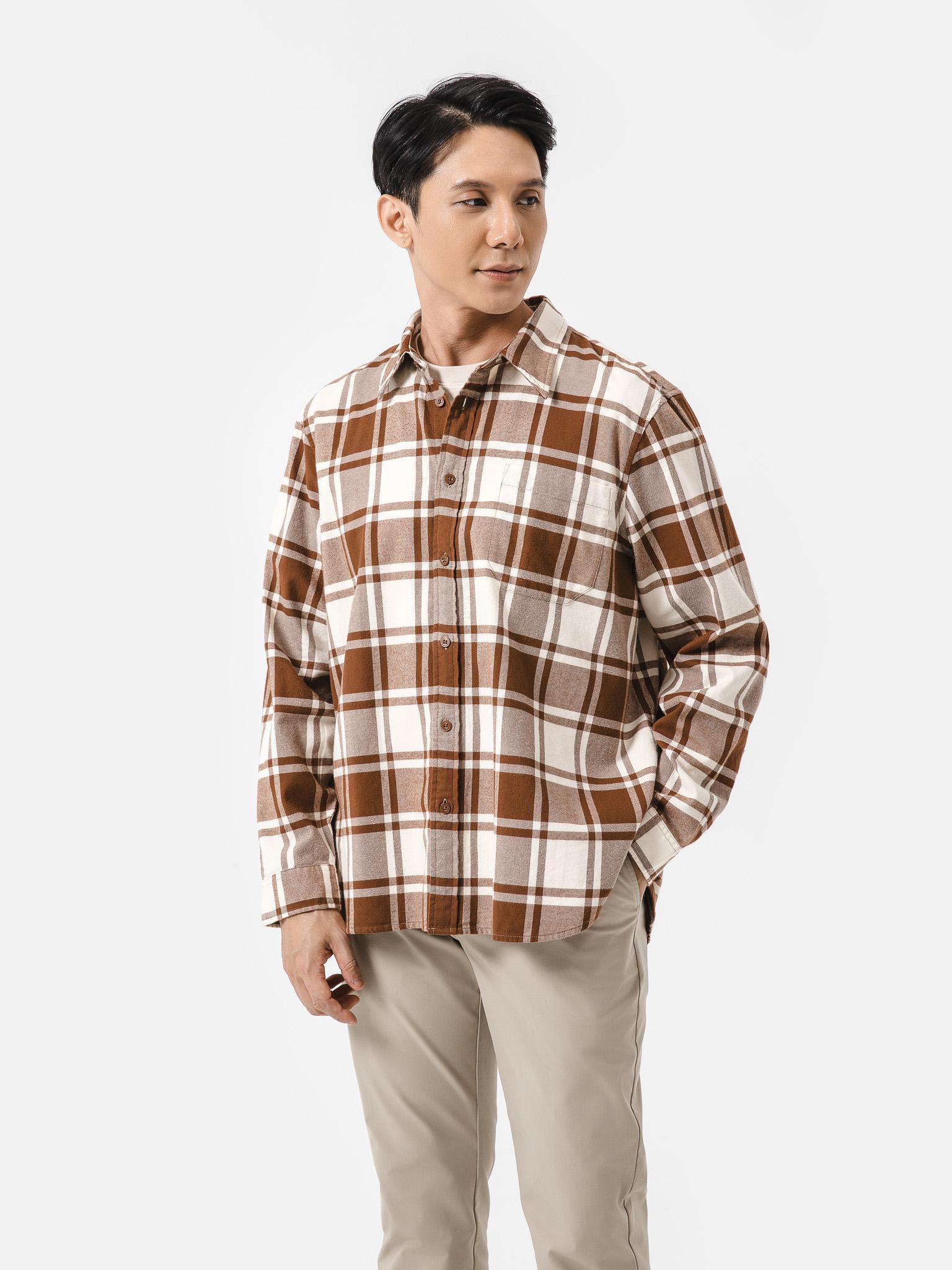 Áo Sơ Mi Flannel 100% Cotton Ấm Áp, Thoải Mái Thu Đông - Coolmate