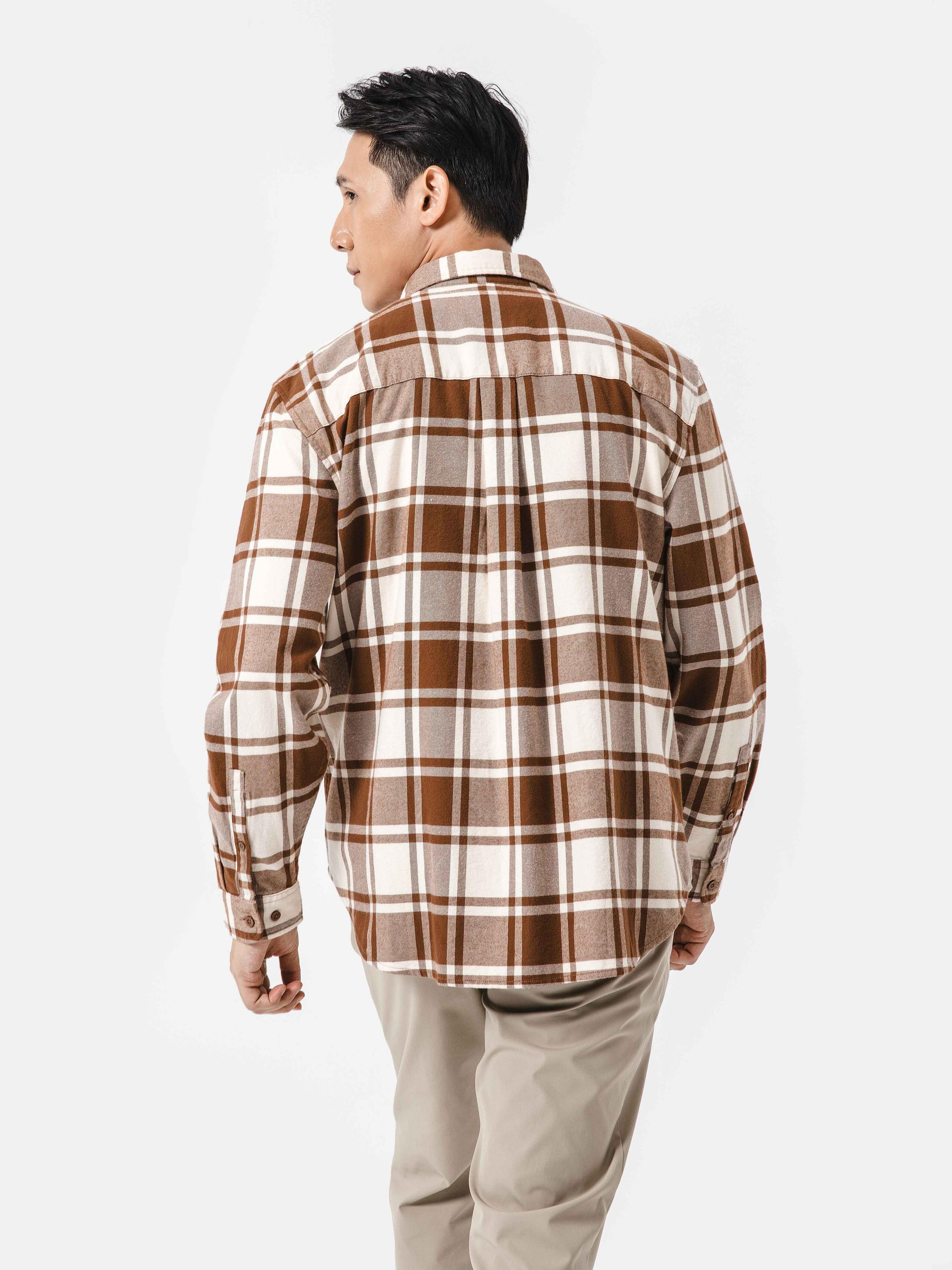 Áo Sơ Mi Flannel 100% Cotton Ấm Áp, Thoải Mái Thu Đông - Coolmate